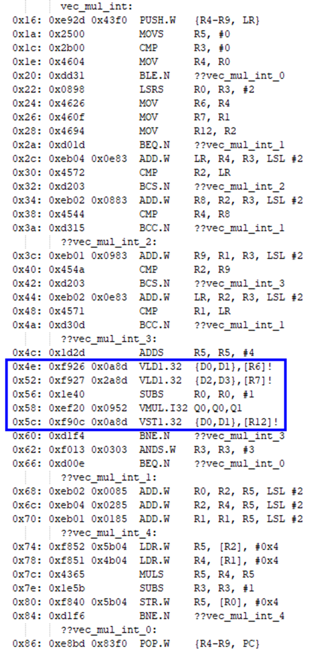 在IAR Embedded Workbench for Arm中使用Arm Cortex-R52 NEON