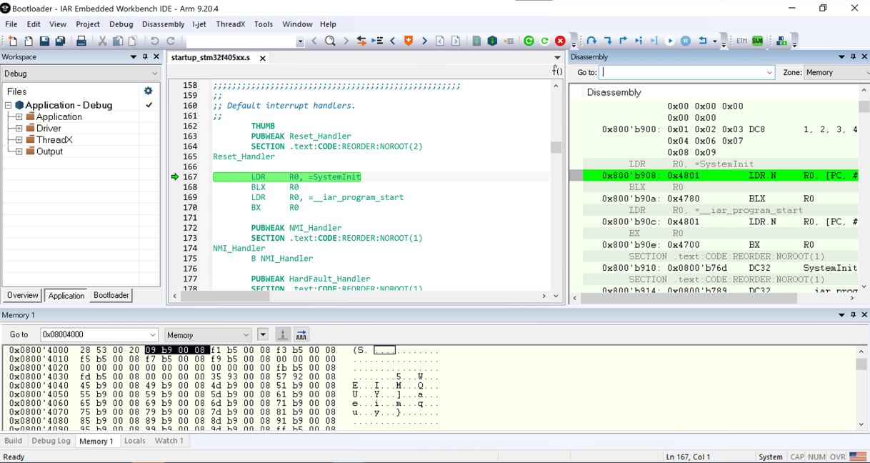 在IAR Embedded Workbench中进行Bootloader和Application联合开发和调试