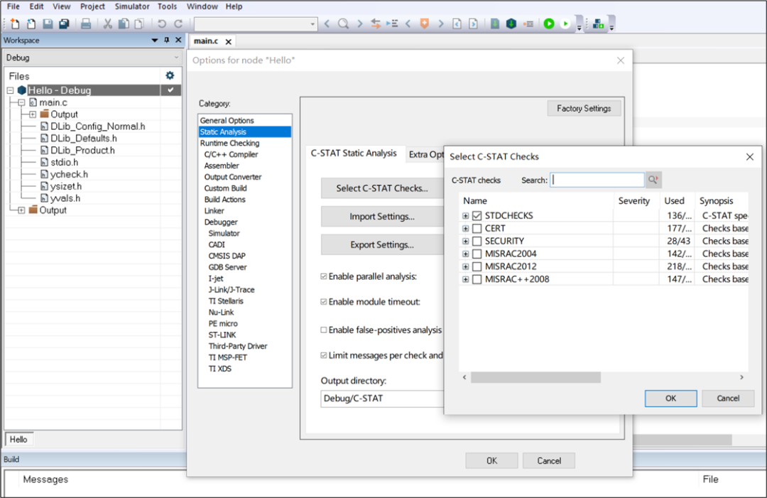 在日常开发中使用IAR C-STAT进行静态代码分析，提高代码质量